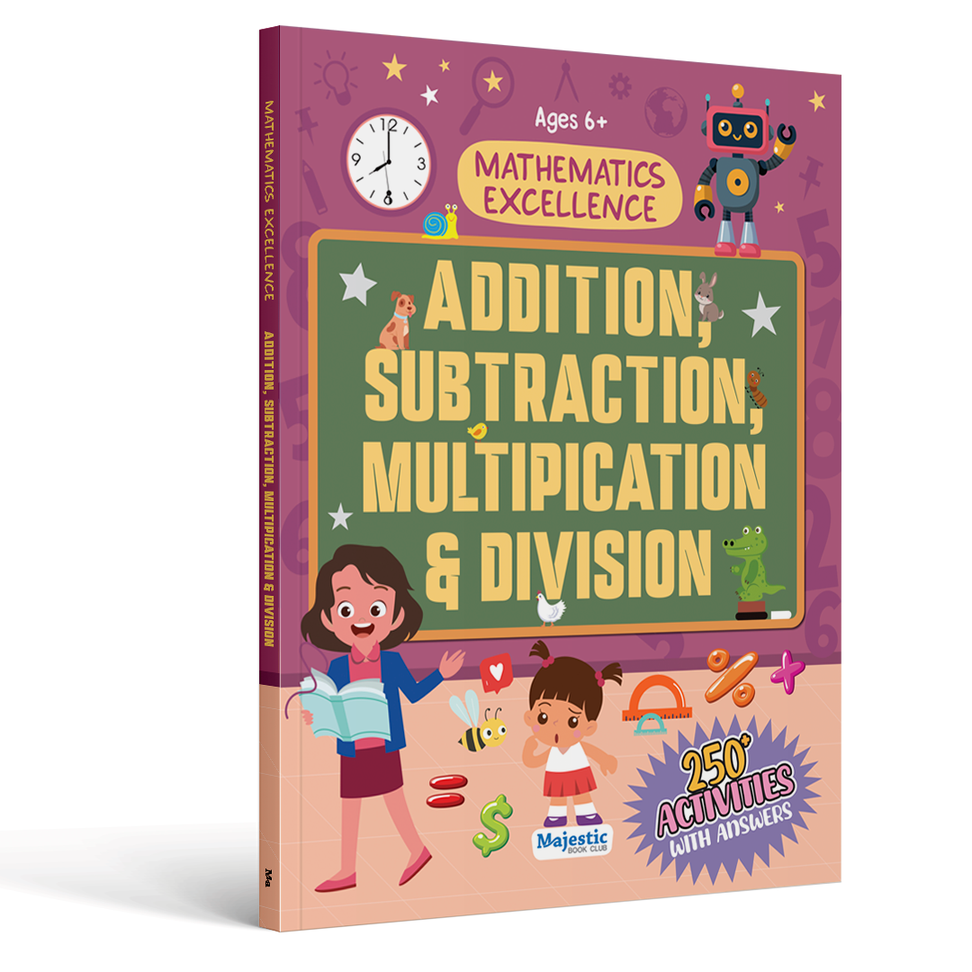 Mathematics Activity Book for Children Age 6+ | Add, Subtract, Multipl
