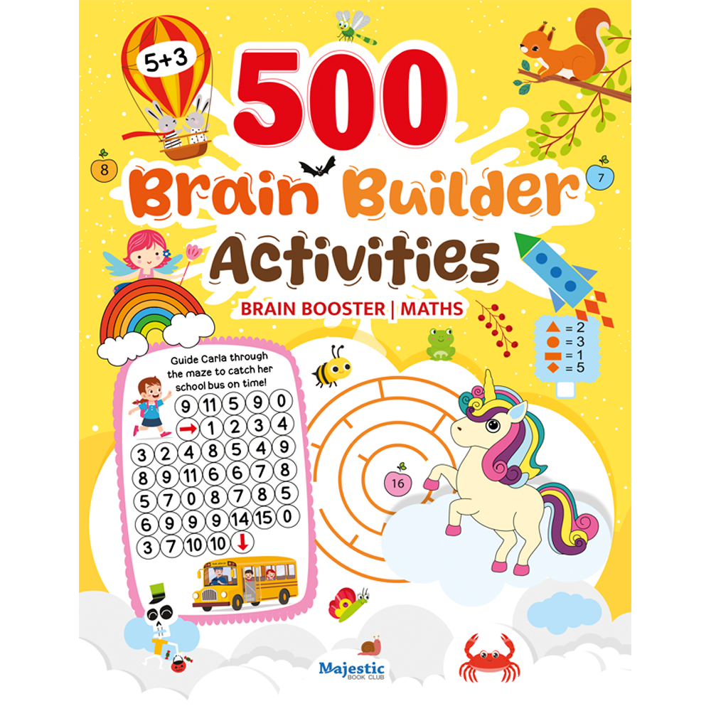 Brain Builder Activity Book for Children Age 5+ | 500 Engaging & Brain