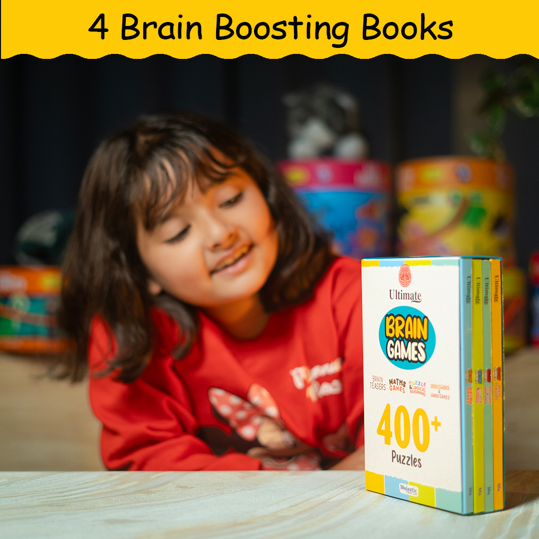 400+ Brain Boosting Activity Book for 6+ Years Old Kids | Set of 4 boo