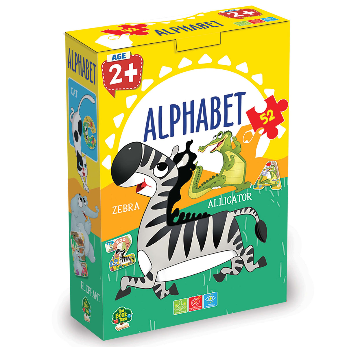 Alphabet Puzzle - 52 Piece Educational Alphabet Jigsaw Set, Colorful A