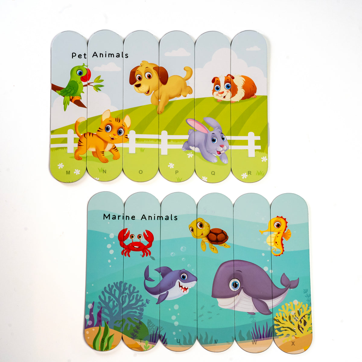 Animal Kingdom Stick Puzzle Set - 24 Dual-Sided Pieces - Journey Throu