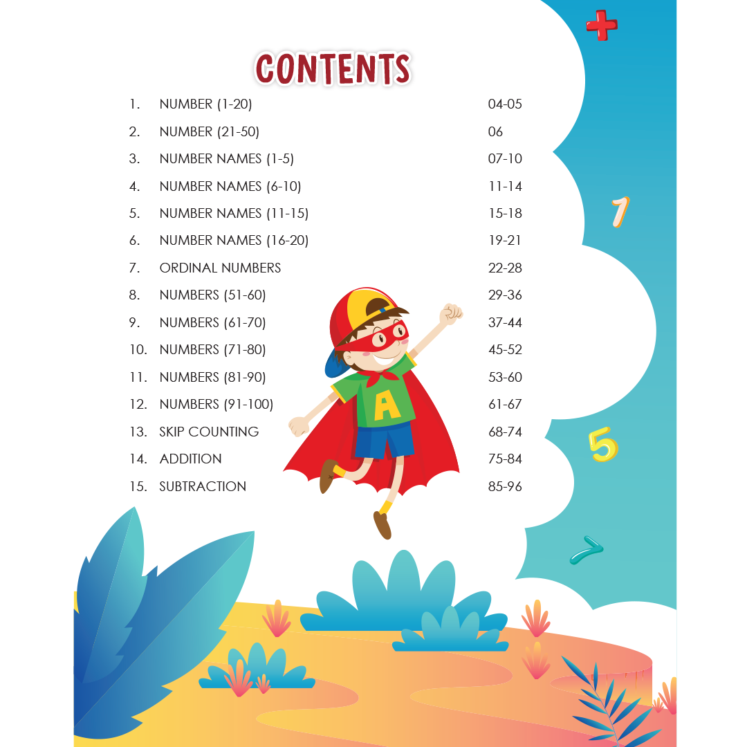 Magical Math Activity Book for Kids - Addition and Subtraction for Age