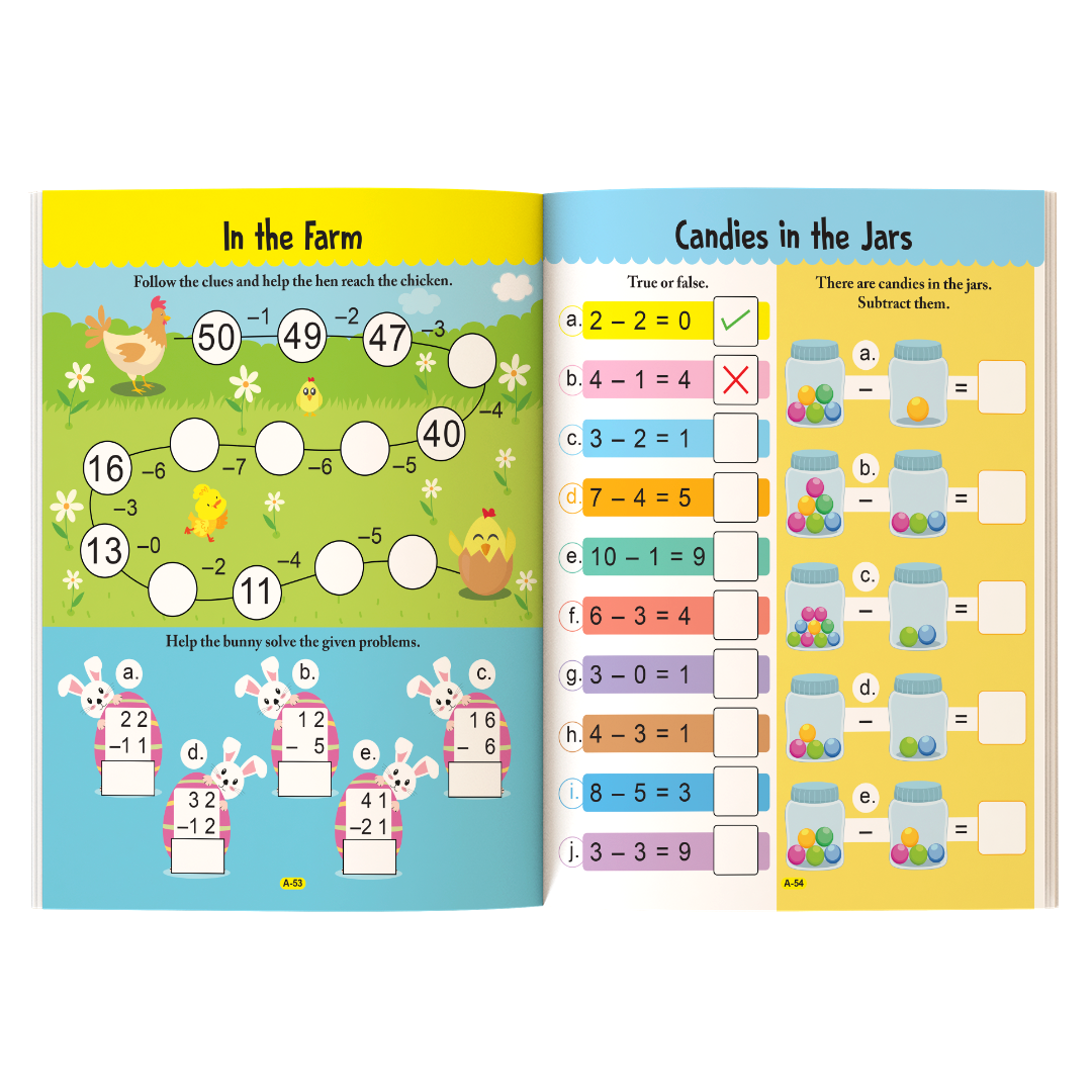 Addition & Subtraction Maths Activity Book for Kids | 120+ Engaging Ac