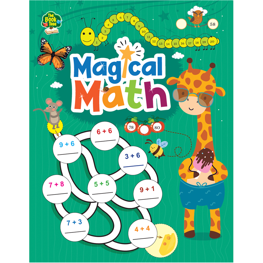Magical Math Activity Book for Kids - Addition and Subtraction for Age