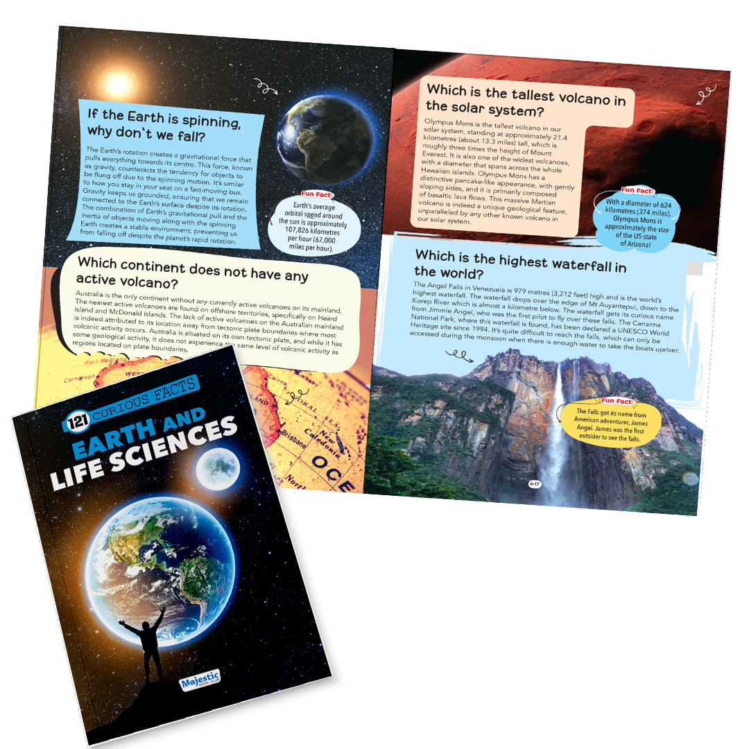 121 Earth and Life Sciences Facts Book for Kids Ages 8+ | Educational
