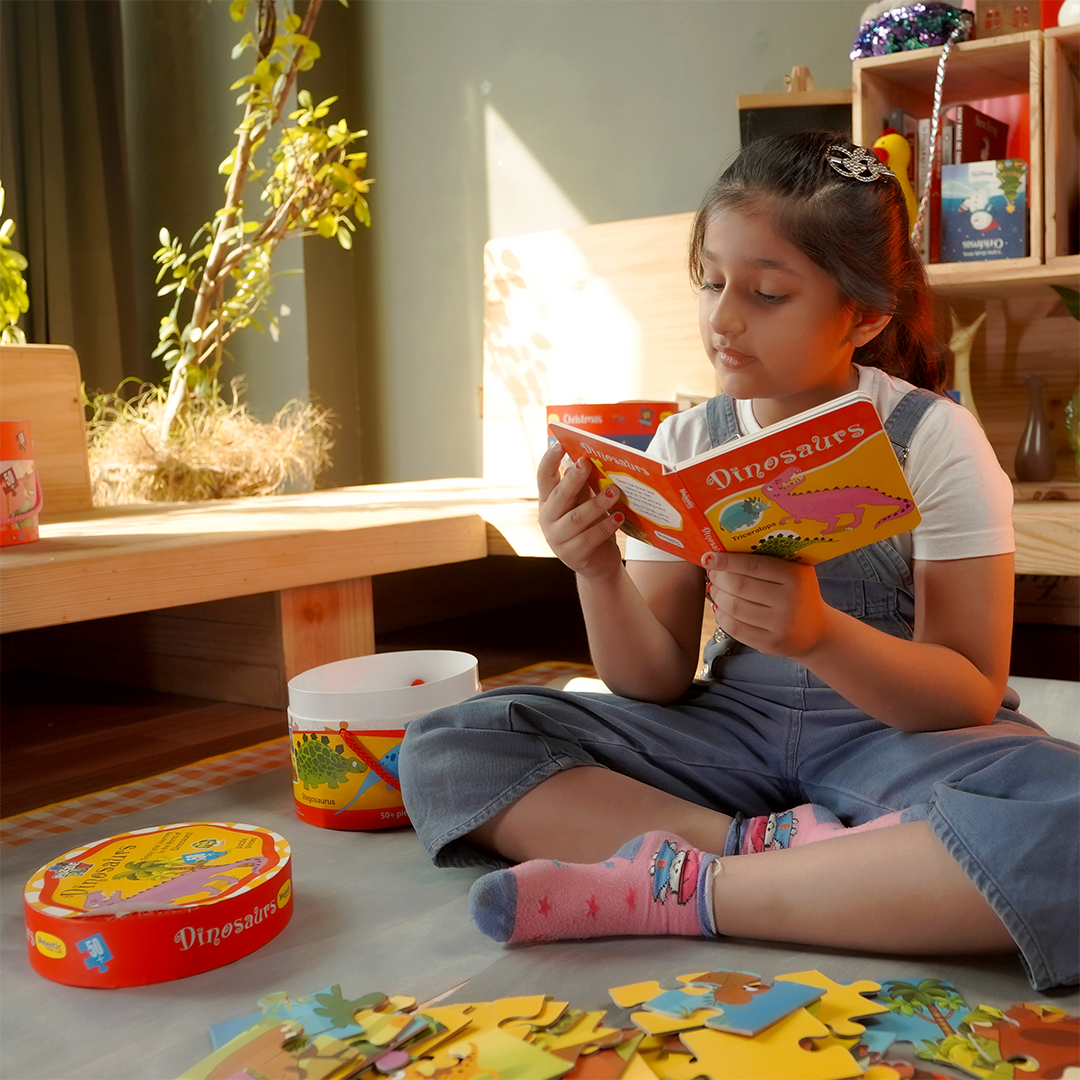 Dinosaurs Puzzle Box for Kids Age 3+ I 50+ Jigsaw Puzzle Pieces + 1 ...