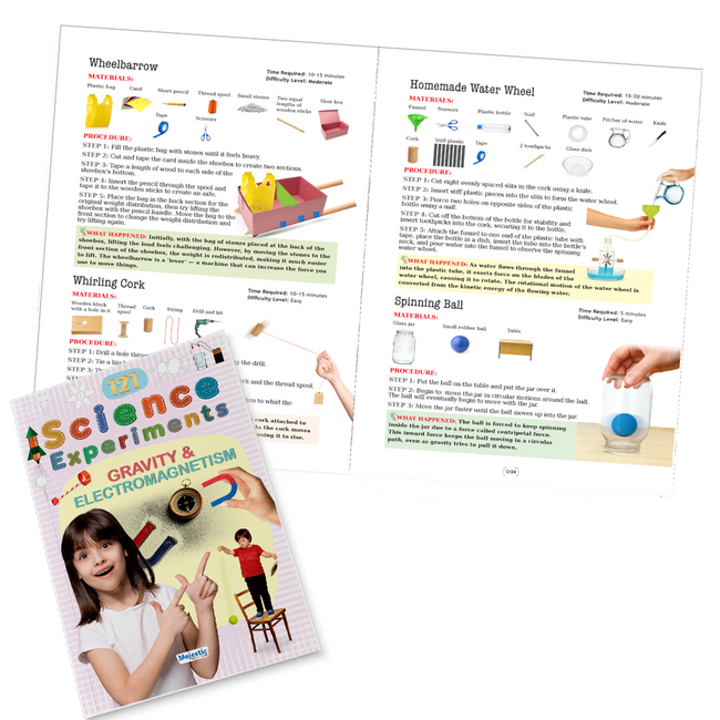Science Experiments Book of gravity and electromagnetism for Kids Ages ...