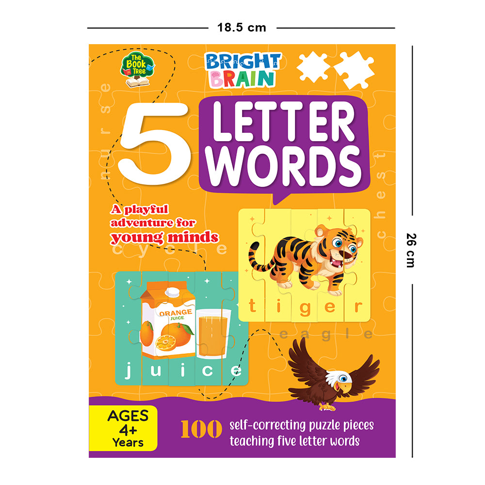 Bright Brain 5 Letter Words Puzzle - Learn to Spell 20 Four Letter Wor