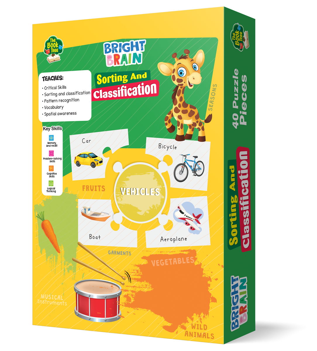 Bright Brain Sorting & Classification Puzzle - Sort by Categories: Sea