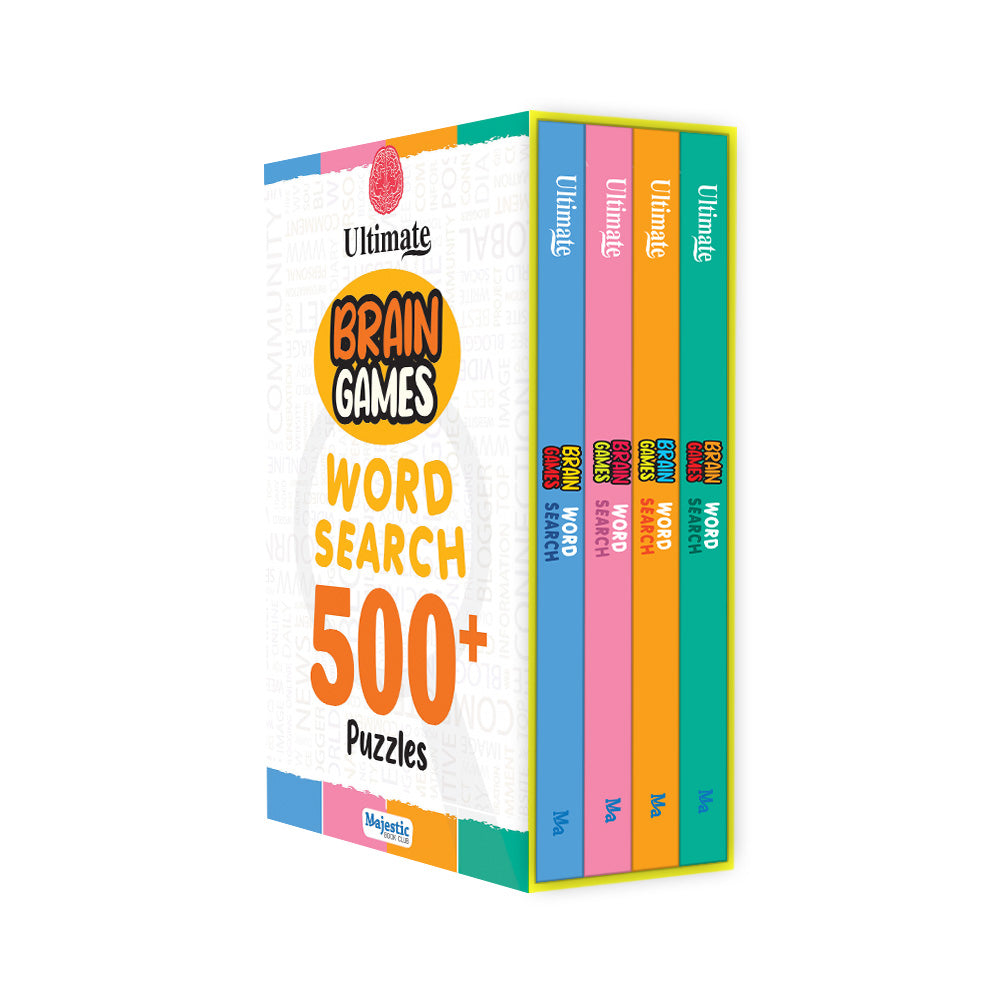 The Ultimate Brain Games- Word Search for children: Set of 4 Books Bra