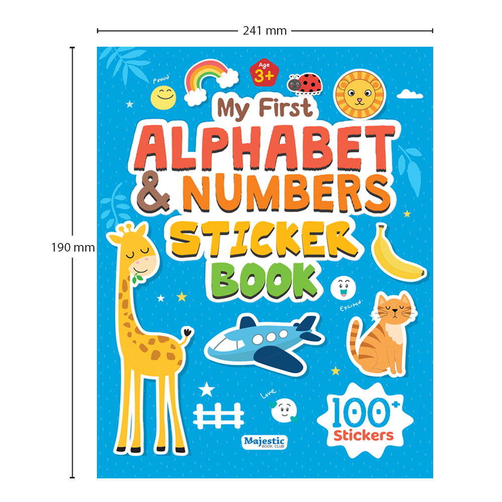 My First Alphabet & Numbers Sticker Book for Kids Ages 3+ | Fun Learni